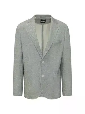 BOSS Hanry Single-breasted Blazer - Grey