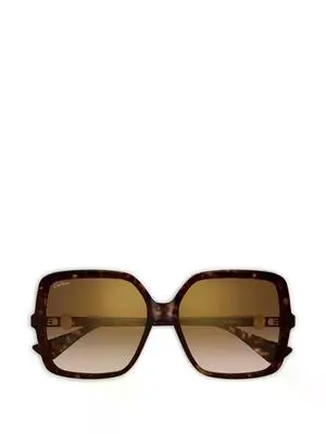 Cartier Oversized Square Frame Sunglasses - Brown