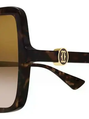 Cartier Oversized Square Frame Sunglasses