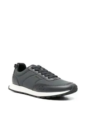 BOSS Hugo Icelin Lace-up Sneakers With Zigzag Detailing - Blue