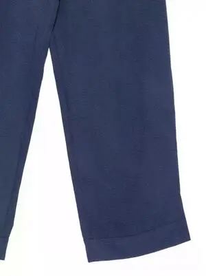 Emporio Armani Elasticated-waistband Trousers - Blue