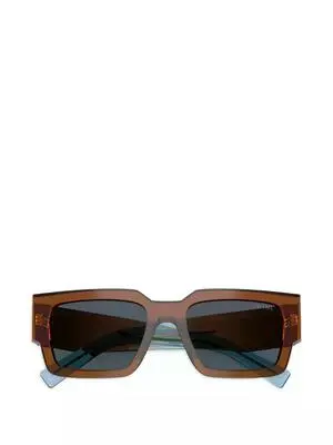 Prada Triangle-logo Rectangle-frame Sunglasses