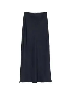 Brunello Cucinelli Slit-side Skirt - Blue