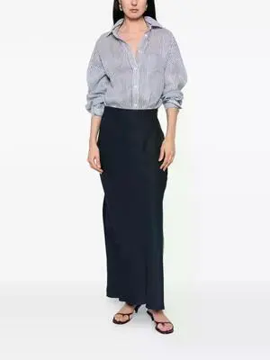 Brunello Cucinelli Slit-side Skirt - Blue