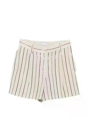 Brunello Cucinelli Striped Belted Shorts - Neutrals