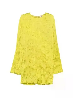Staud Kona Textured Mini Dress - Green