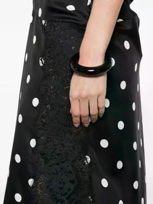 Sportmax Polka-dot Maxi Dress - Black
