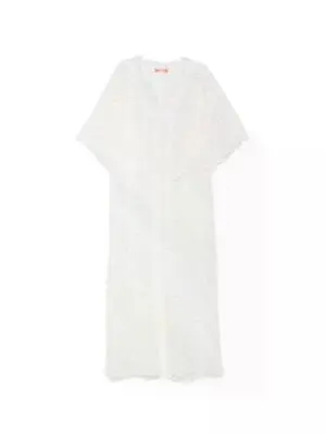 Ermanno Scervino Lace V-neck Dress - White