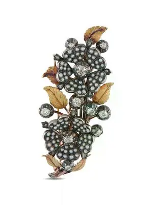 LB EXCLUSIVE Diamond And Pearl Brooch - Pink