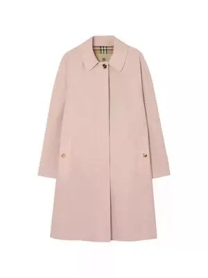 Burberry Mid-length Tropical Gabardine Camden Car Coat - Pink