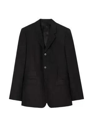 Burberry Striped Wool Mohair Tailored Jacket