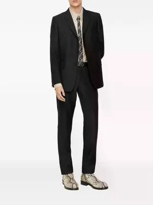 Burberry Striped Wool Mohair Tailored Jacket