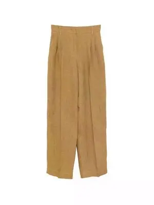 Max Mara Pleated Trousers - Neutrals