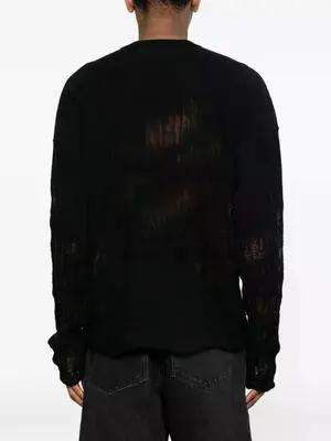 Isabel Benenato Textured Crew-neck Sweater