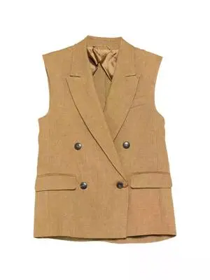 Max Mara Double-breasted Sleeveless Gilet