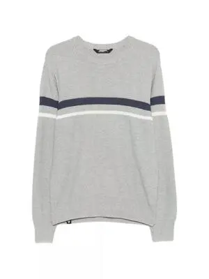 Rossignol Striped Crew-neck Sweater - Grey