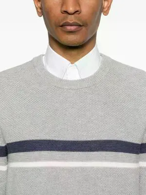 Rossignol Striped Crew-neck Sweater - Grey