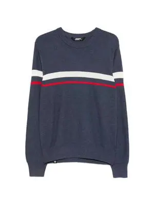 Rossignol Striped Crew-neck Sweater - Blue