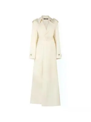Roberto Cavalli Pleated Belted Trench Coat