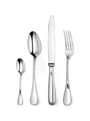 Christofle Spatours Sculpted Flatware Six-person Setting - Silver