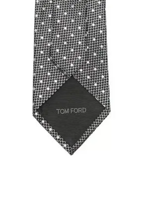 TOM FORD Patterned Neck Tie - Grey