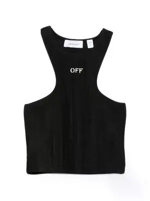 Off-White Logo-embroidered Tank Top