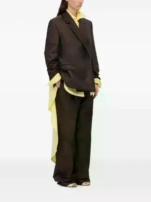 MSGM Patterned Wide Leg Trousers