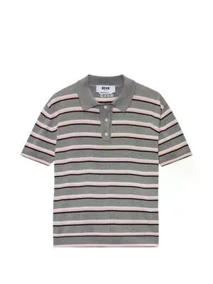 MSGM Striped Polo Shirt