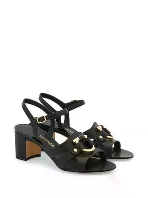 FERRAGAMO Gancini Ornament Sandals