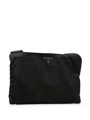 Prada Triangle Logo Crossbody Bag