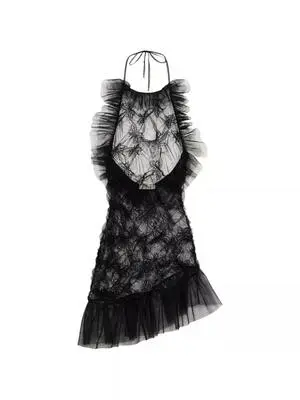 Blumarine Ruffled Tulle Mini Dress