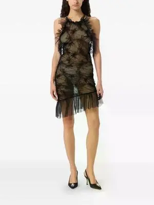 Blumarine Ruffled Tulle Mini Dress