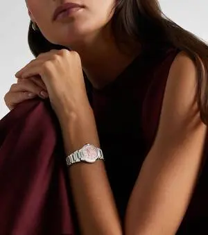BVLGARI Lvcea 28mm Stainless Steel Watch With Diamonds