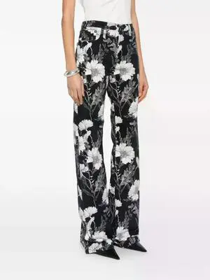 R13 Jane Flower-print Jeans - Blue