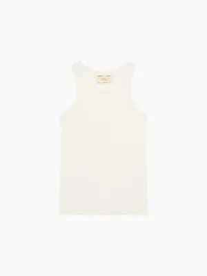 CALIFORNIA INCLINE Ribbed Tank - Salt