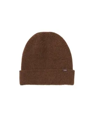 VOWELS Cotton Cashmere Beanie - Brown