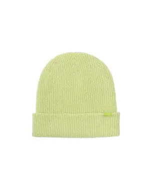 VOWELS Cotton Cashmere Beanie - Faded Lime