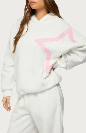 EDIKTED Oversized Hoodie - White