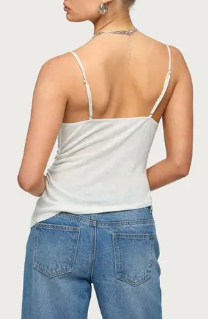 EDIKTED Asymmetric Cowl Neck Camisole