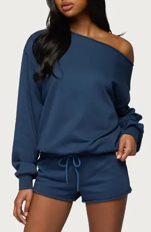 EDIKTED One-shoulder Sweatshirt