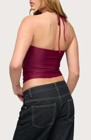 EDIKTED Alaynah Halter Top