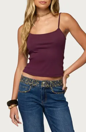 EDIKTED Stretch Cotton Tank