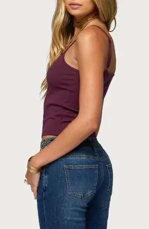 EDIKTED Stretch Cotton Tank