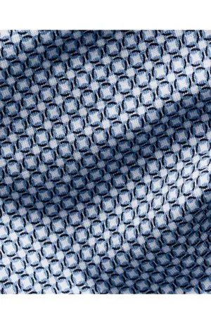 Eton Slim Fit Geo Stretch Jersey Dress Shirt - Medium Blue