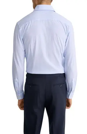 Eton Slim Fit Stripe Stretch Jersey Dress Shirt