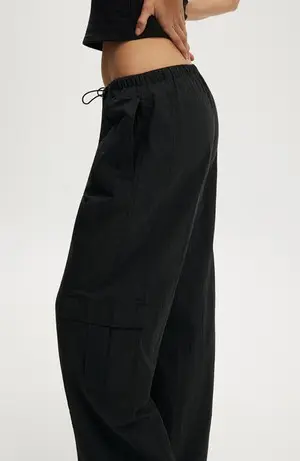 Cotton:on Woven Utility Pant - Black