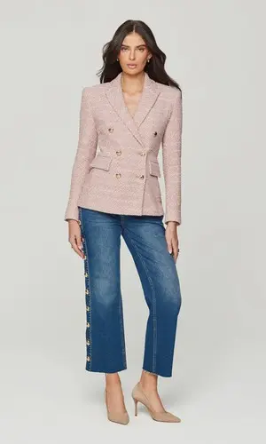 Generation Love Arielle Tweed Blazer - Pink