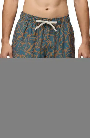 Prana Metric Swim Trunks - Tumeric Seaweed