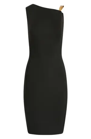 Donna Karan New York Asymmetric Hardware Sheath Dress