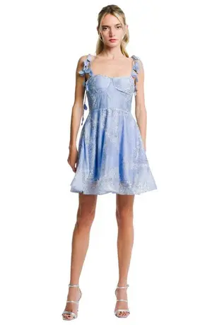 CIEBON Kaelin Floral-print Voile Minidress